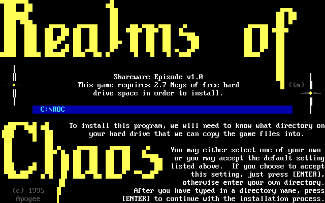 Screenshot of Realms of Chaos (DOS, 1995) - MobyGames