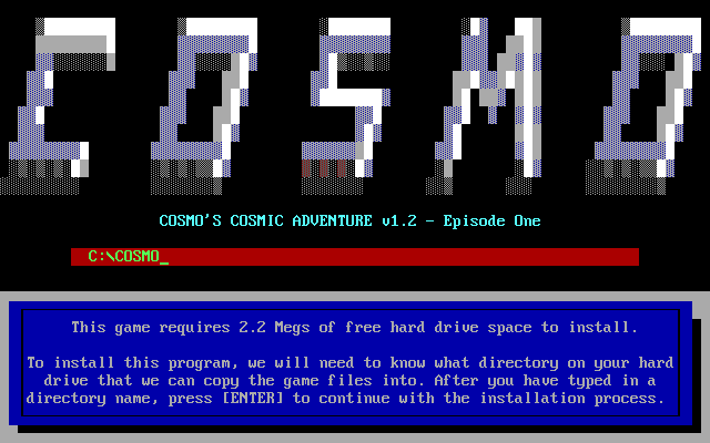 Screenshot of Cosmo's Cosmic Adventure (DOS, 1992) - MobyGames