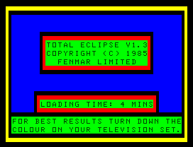 Total Eclipse (1985) - MobyGames