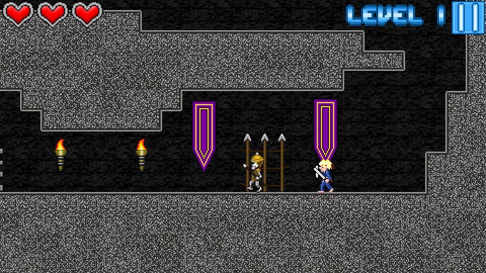 Screenshot of Pixel Sword (Browser, 2014) - MobyGames
