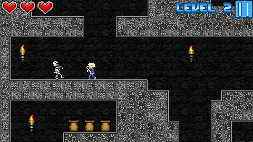 Screenshot of Pixel Sword (Browser, 2014) - MobyGames