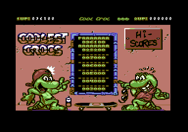 Screenshot of The Cool Croc Twins (Commodore 64, 1991) - MobyGames