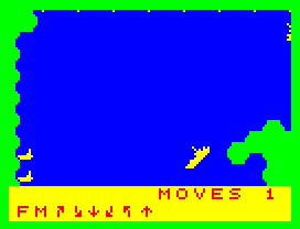 Screenshot of Up Periscope (Dragon 32/64, 1982) - MobyGames