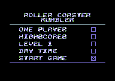Screenshot of Roller Coaster Rumbler (Commodore 64, 1989) - MobyGames
