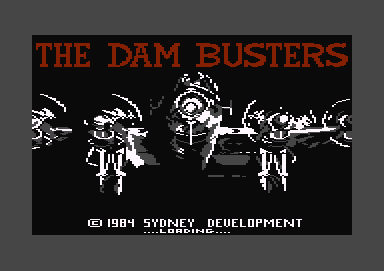 Screenshot of The Dam Busters (Commodore 64, 1984) - MobyGames