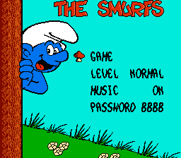 Screenshot of The Smurfs (NES, 1994) - MobyGames