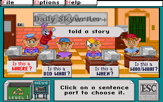 Screenshot of Reader Rabbit 3 (DOS, 1993) - MobyGames
