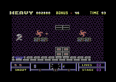 Screenshot of Hard 'n' Heavy (Commodore 64, 1989) - MobyGames
