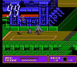 Screenshot of Zen: Intergalactic Ninja (NES, 1993) - MobyGames