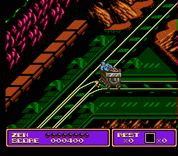 Screenshot of Zen: Intergalactic Ninja (NES, 1993) - MobyGames