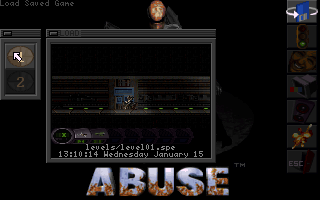 Screenshot of Abuse (DOS, 1995) - MobyGames