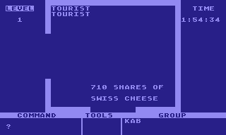 Screenshot of The Vaults of Zurich (Atari 8-bit, 1981) - MobyGames