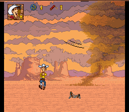 Screenshot of Lucky Luke (SNES, 1997) - MobyGames