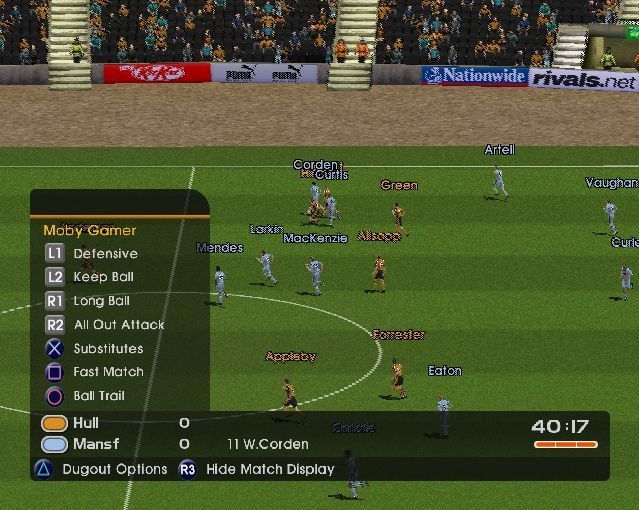 Screenshot of LMA Manager 2004 (PlayStation 2, 2004) - MobyGames