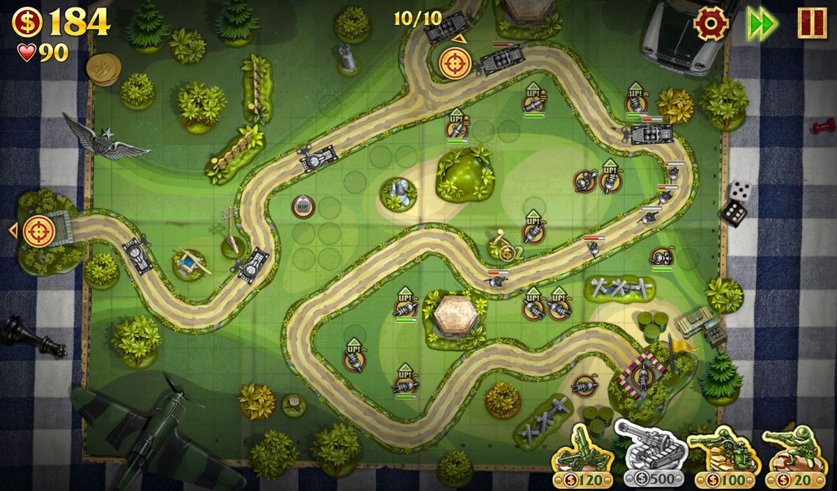 Screenshot of Toy Defense (Android, 2012) - MobyGames