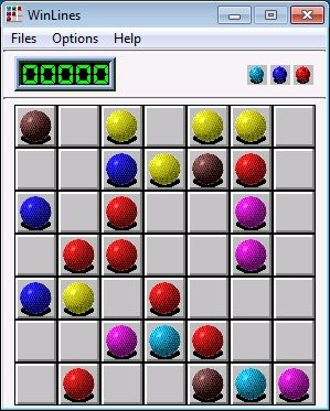 Screenshot of WinLines (Windows, 1998) - MobyGames