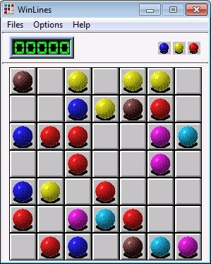 Screenshot of WinLines (Windows, 1998) - MobyGames