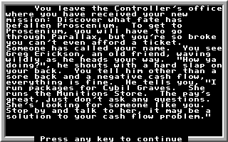 Screenshot of Mars Saga (DOS, 1988) - MobyGames