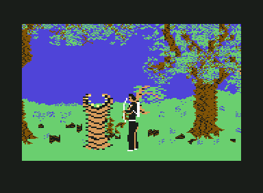 Screenshot of Beyond the Forbidden Forest (Commodore 64, 1986) - MobyGames