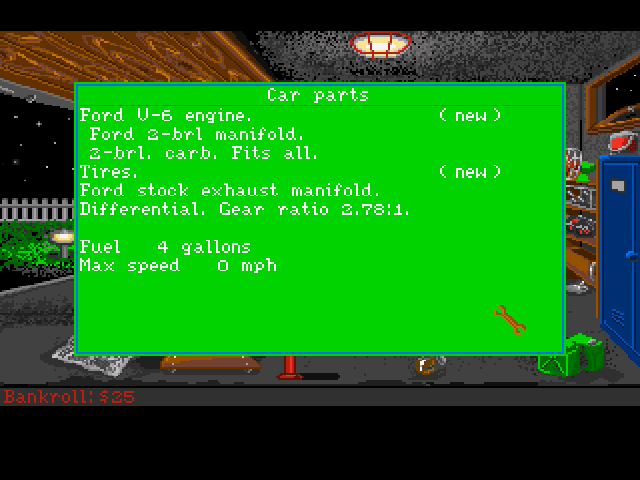 Screenshot of Street Rod 2: The Next Generation (Amiga, 1991) - MobyGames