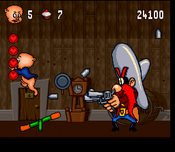 Screenshot of Porky Pig's Haunted Holiday (SNES, 1995) - MobyGames
