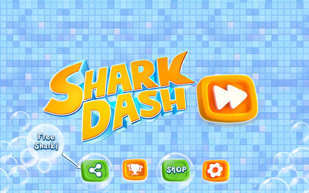 Screenshot of Shark Dash (Android, 2012) - MobyGames
