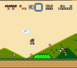 Screenshot of Super Mario World (SNES, 1990) - MobyGames