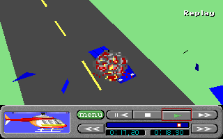 Screenshot of Stunts (DOS, 1990) - MobyGames