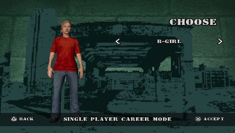 Screenshot of B-Boy (PSP, 2006) - MobyGames