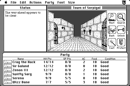 Screenshot of Might and Magic: Book One - Secret of the Inner Sanctum ...