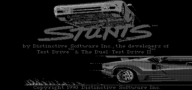 Screenshot of Stunts (DOS, 1990) - MobyGames