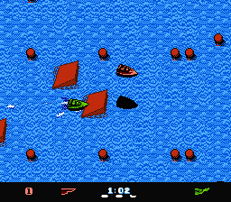 Screenshot of Eliminator Boat Duel (NES, 1991) - MobyGames