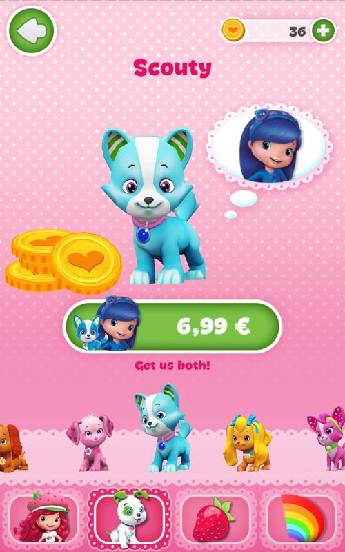 Screenshot of Strawberry Shortcake: Berry Rush (Android, 2014) - MobyGames