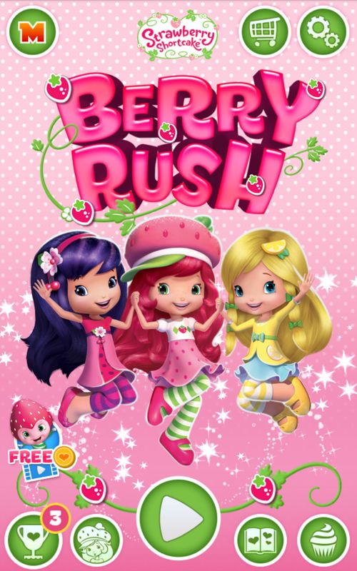 Screenshot of Strawberry Shortcake: Berry Rush (Android, 2014) - MobyGames