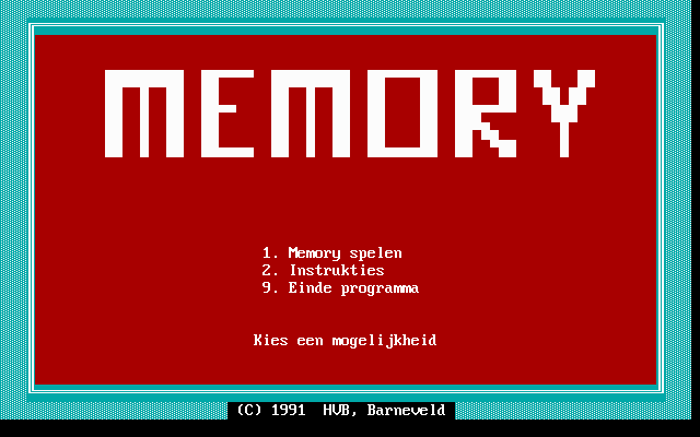Memory (1991) - MobyGames