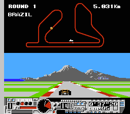 Screenshot of Michael Andretti's World GP (NES, 1988) - MobyGames