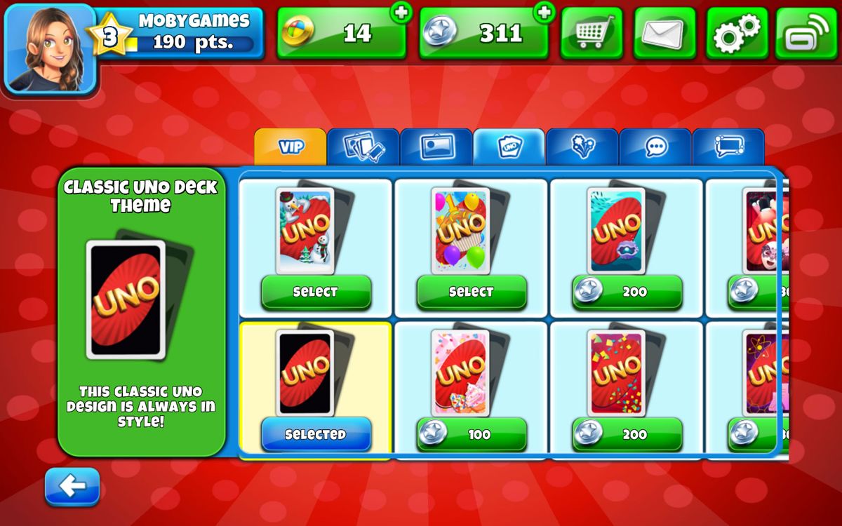 Screenshot of Uno & Friends (Windows Apps, 2013) - MobyGames