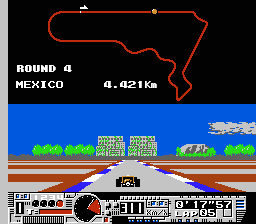 Screenshot of Michael Andretti's World GP (NES, 1988) - MobyGames