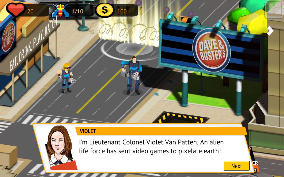 Screenshot of Pixels Defense (Android, 2015) - MobyGames