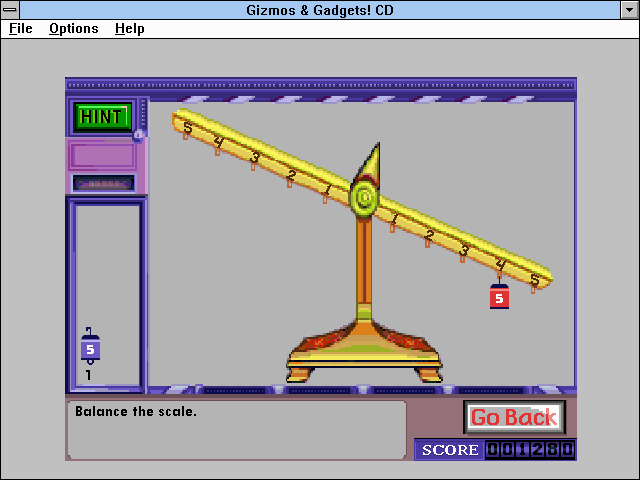Screenshot of Super Solvers: Gizmos & Gadgets! (Windows 3.x, 1993 ...