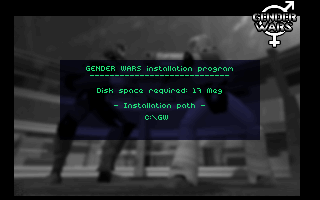 Screenshot of Gender Wars (DOS, 1996) - MobyGames