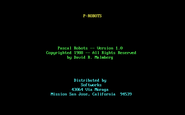 P-Robots (1988) - MobyGames