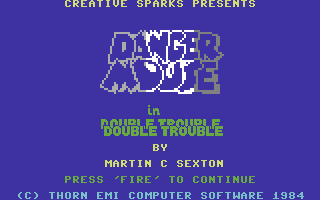 Screenshot of Danger Mouse in Double Trouble (Commodore 64, 1984 ...