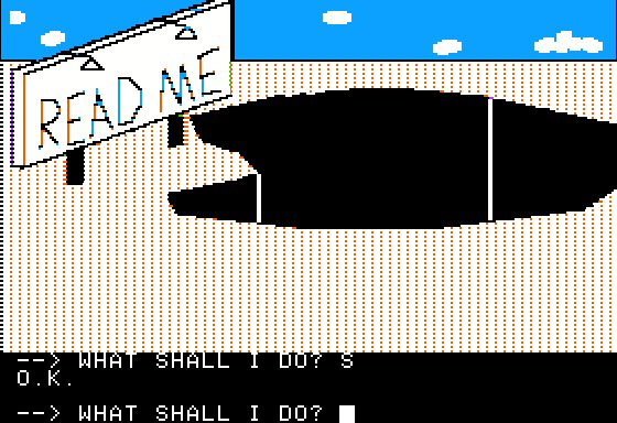 Screenshot of Scott Adams' Graphic Adventure #1: Adventureland (Apple ...