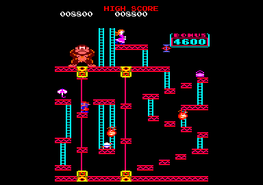 Screenshot of Donkey Kong (Amstrad CPC, 1981) - MobyGames
