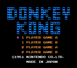 Screenshot of Donkey Kong (NES, 1981) - MobyGames