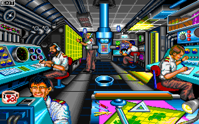 Screenshot of 688 Attack Sub (DOS, 1989) - MobyGames