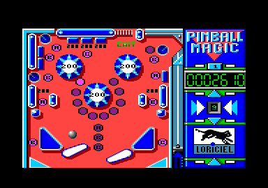 Screenshot of Pinball Magic (Amstrad CPC, 1989) - MobyGames