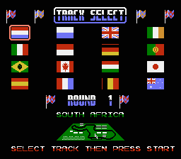 Screenshot of Nigel Mansell's World Championship Racing (NES, 1992 ...