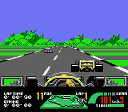 Screenshot of Nigel Mansell's World Championship Racing (NES, 1992 ...